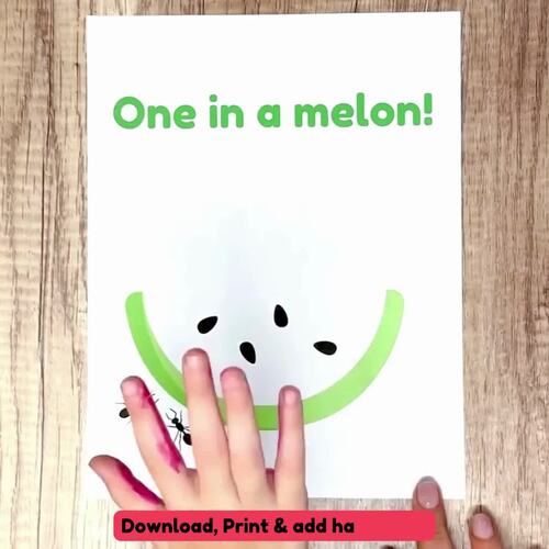 Summer Handprint Craft |Watermelon Craft | Summer Activties Kids ...