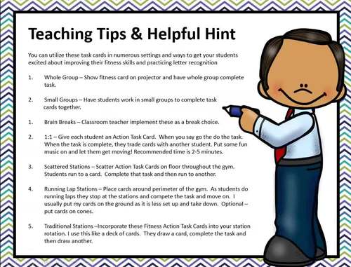 A-Z Animal Movement PE & Brain Break Task Cards by Ready Set PE | TPT