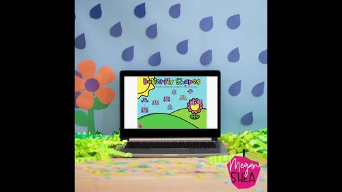 Spring Digital 2D and 3D Shapes for Google Slides Kindergarten Distance ...