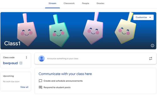 Animated Google Classroom Header (Happy Hanukkah!) - Banner by NoFiredrills