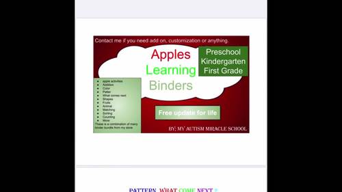 Apple Theme preschool Toddler Kindergarten Coronavirus distance ...