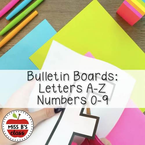 Bulletin Board Letters & Numbers (Dots - Mix & Match Colors Bundle)