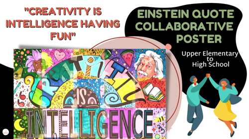 Einstein Quote Collaborative Poster - Teamwork, Community-building & BTS
