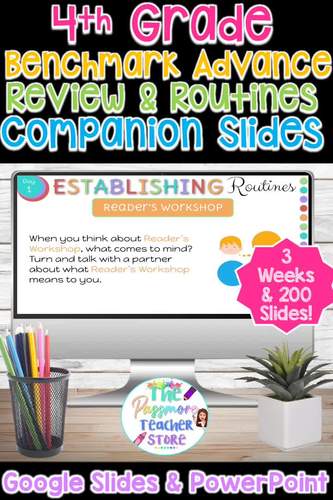 4th Grade Review and Routines Aligned with Benchmark Advance ...