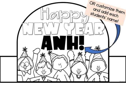 New Year 2023 Crown Hat Craft - Editable by Anh Huynh | TPT