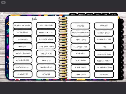 Undated Digital Planner for School Counselors - Floral #counselinginjuly