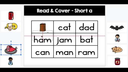 Distance Learning CVC Read & Cover || Interactive Google Slides by ...