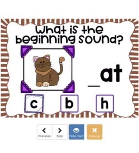 Boom Cards - Beginning Sound Identification by To Teach A Mockingbird