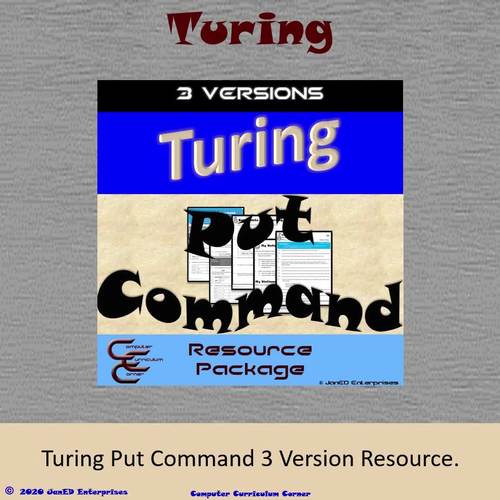 Turing Put Command 3 Version Resource Package by Computer Corner