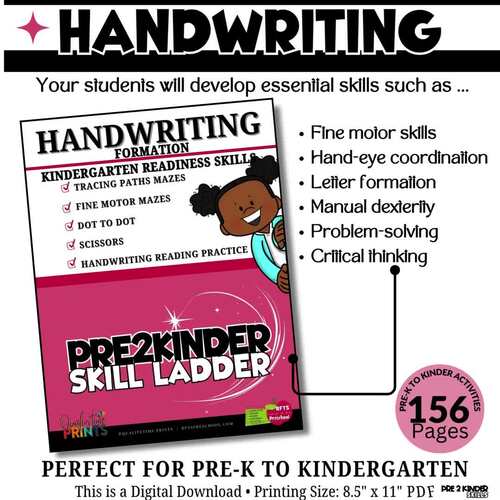 PREK HANDWRITING FINE MOTOR ACTIVITIES SKILLS • PRESCHOOL • KINDERGARTEN