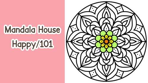 [030] Relax in Mandala House - Happy/101 || Coloring Pages by Yerbera ...