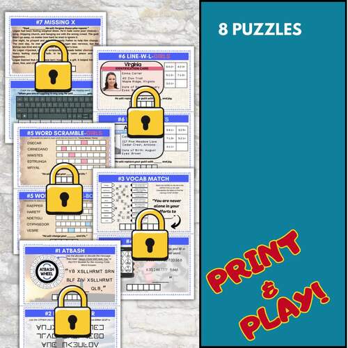 For the Strength of Youth Escape Room, Printable Youth Night Activity ...