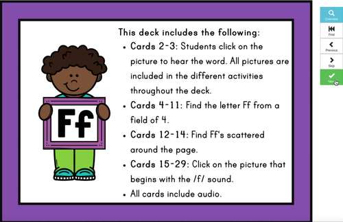 Letter Ff with Boom Cards™ | Digital by Just Julie Shop | TPT