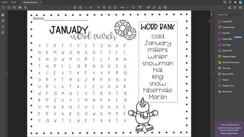 NO PREP Word Searches and Puzzles for All Year! by Teacher Tales of ...