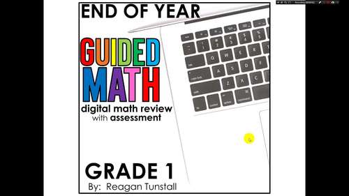 Digital End of Year Math Review First Grade by Reagan Tunstall | TPT