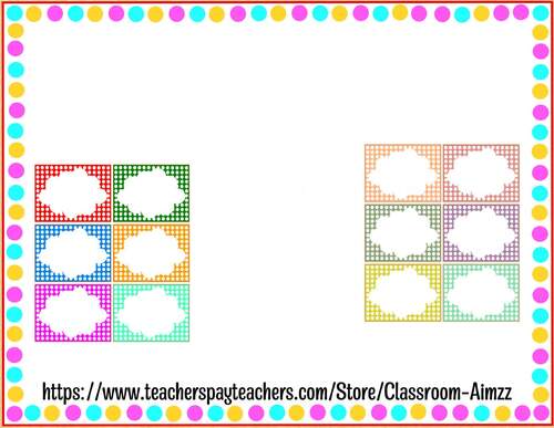 Student Nametags, Student Name Plates, Book bin Labels, Classroom Labels