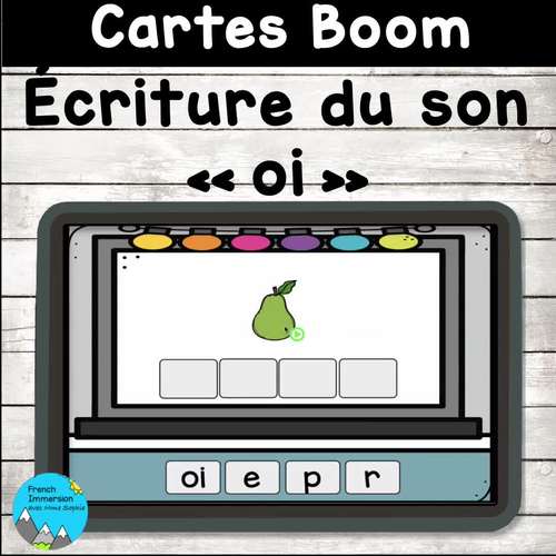 French phonics écriture avec le son composé "oi" sur Boom | TPT