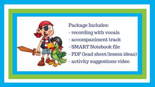 Pirate Song & Activity | Music and Movement | mp3s, PDF, SMART, video
