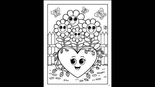 Valentine's Day Coloring Pages, No-Prep Activities For Kids, 36 ...