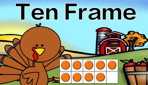 Thanksgiving: Ten Frame Subitizing: Math Brain Break by Move and Groove ...