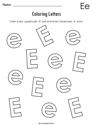Alphabet Coloring Pages, Letter Recognition Sheets, Alphabet Worksheets ...