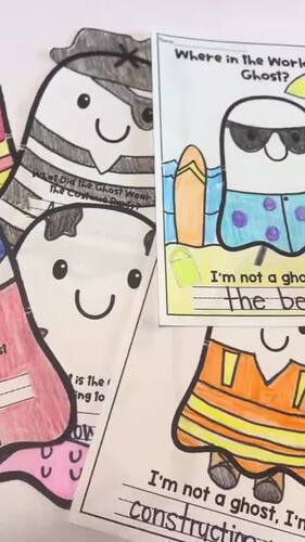 Disguise a Ghost | Fall Halloween Craft Activity | Kindergarten First Grade