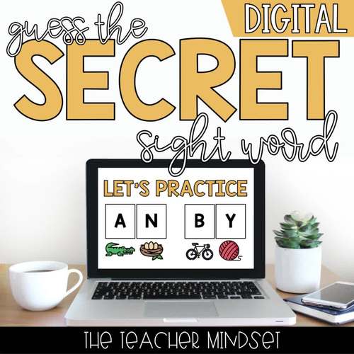 Guess the Secret Sight Words | Dolch First Grade List | PowerPoint & Slides
