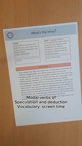 ESL Communication Activity: Modal Verbs Speculation. Speaking game.C1 ...