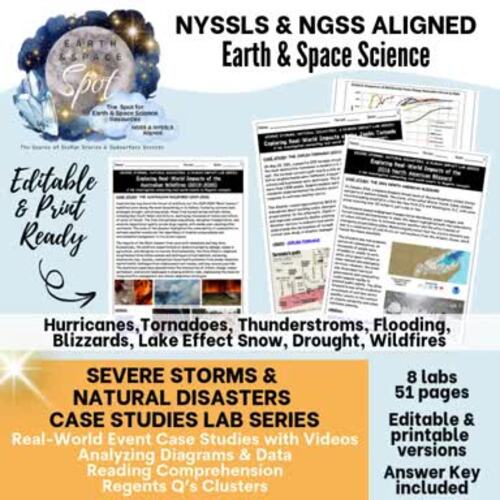 Severe Weather & Natural Hazards Case Study Lab Series (NYSSLS, NGSS, ESS)