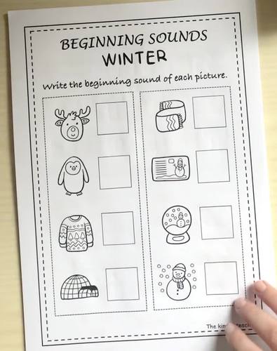 Winter Activity Booklet by The kinder teacher | Teachers Pay Teachers