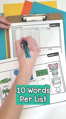 Medial L Progress Monitoring Quick Artic Screeners for Speech Therapy