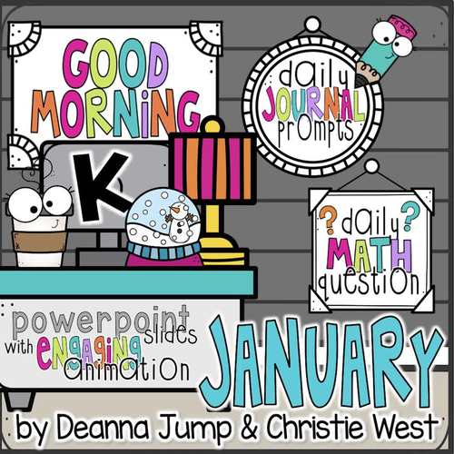 Morning Work for Kindergarten JANUARY NO PREP! Editable by Deanna Jump