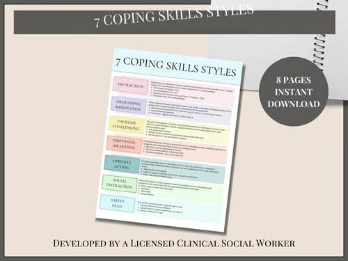 7 Types of Coping Skills Worksheets and for Identifying and Using ...