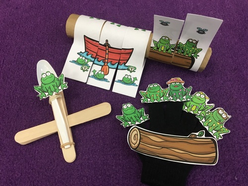 Five Green & Speckled Frogs Activities Explanation by Pencils to Pigtails