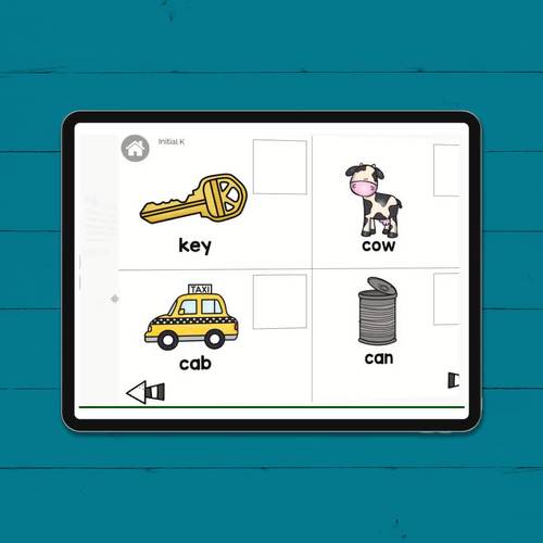 Speech Therapy Articulation Cards for Boom Middle Sound K G F V L J