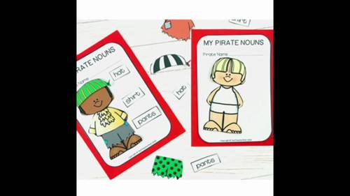 Parts of Speech Pirate Nouns Grammar Activities by Tech Teacher Pto3