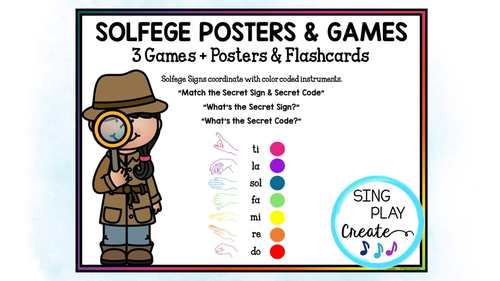 Music Games: Solfege Hand Signs| Kodaly Music Activity by Sing Play Create