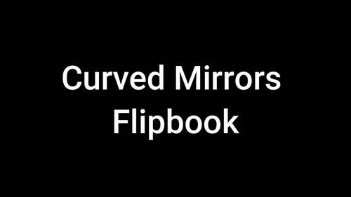 Geometric Optics Law of Reflection for Curved Mirrors Flipbook | TPT