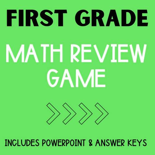 1st Grade Math Review Test Prep Game Show by Sullivan in Second