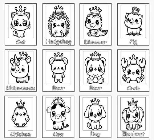 Printable Coloring Pages Bundle to Spark Creativity for Kids & Adults ...