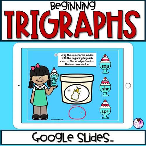 Trigraphs | Three Letter Blends | For Google Classroom™ | TPT