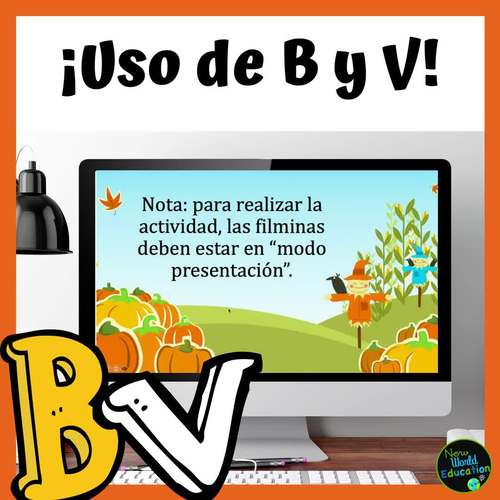 Juego: Uso de B y V by New World Education | Teachers Pay Teachers
