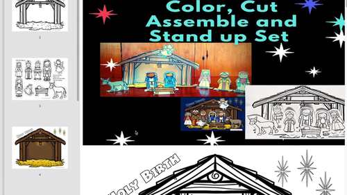 Nativity Theater Scene - Stand up Characters by Fun Creatives | TPT