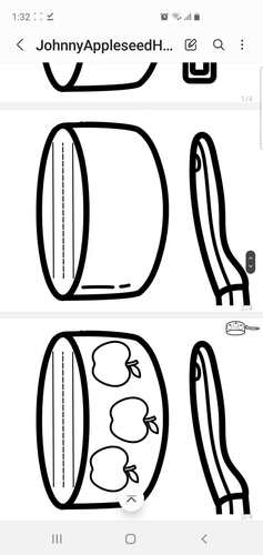 Johnny Appleseed Hat Craft, Apple, Printable, Art and Craft by Mammina ...