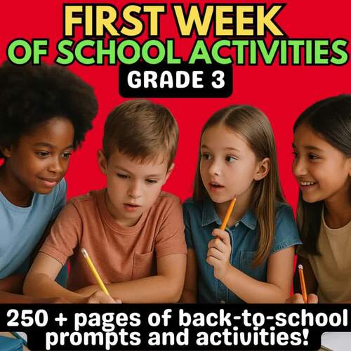 First Week of School Activities Grade 3 | prompts, SEL ans more - Back ...