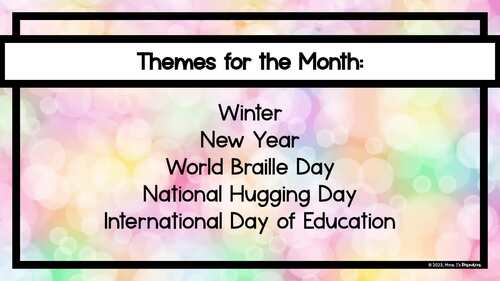 Mot du jour | French Daily Word Work | January | Janvier by Mme I's ...