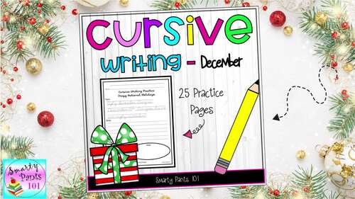 Cursive Writing Practice Sentences - December - Jokes, Fun Facts