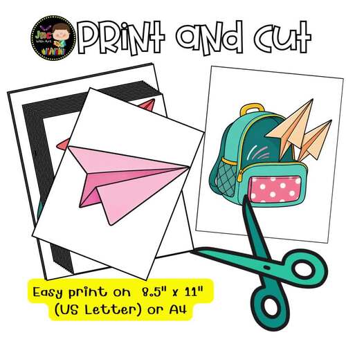 Paper Airplane Bulletin Board Kit | Back to School Classroom Decor