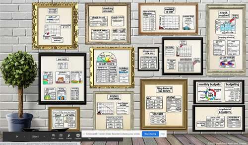 Financial Literacy Word Wall by Scaffolded Math and Science | TPT