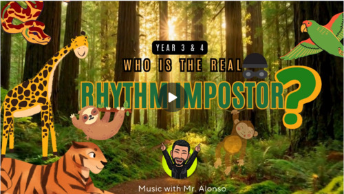 Rhythm Impostor Video Animals Edition Includes 16th Notes Tpt